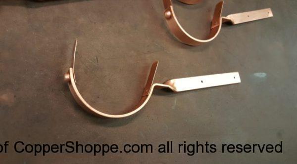 Custom Side Rider Rafter Mount Copper Gutter Brackets with Tabs - The ...