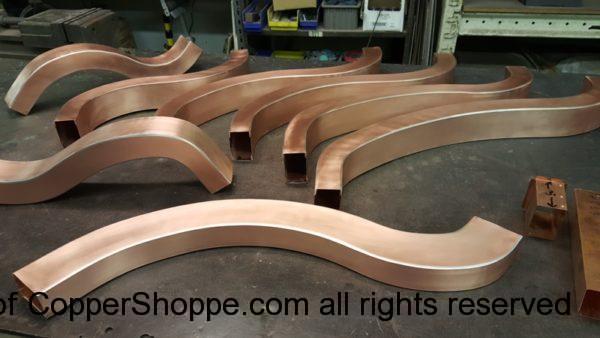 Copper Gooseneck Downspouts - The New CopperShoppe.com