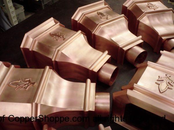 Copper Leader Heads Collector Boxes - The New CopperShoppe.com
