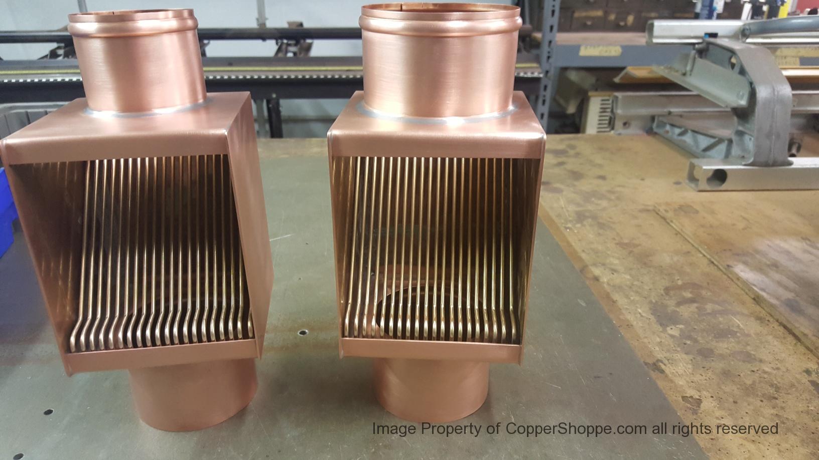 AutoClear Brasstonian Series Copper Downspout Leaf Diverters Filters ...