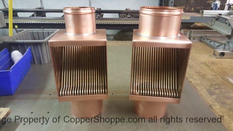 AutoClear Brasstonian Series Copper Downspout Leaf Diverters Filters ...