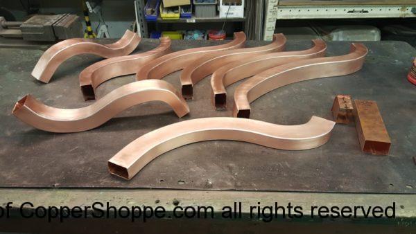 Copper Gooseneck Downspouts - The New CopperShoppe.com