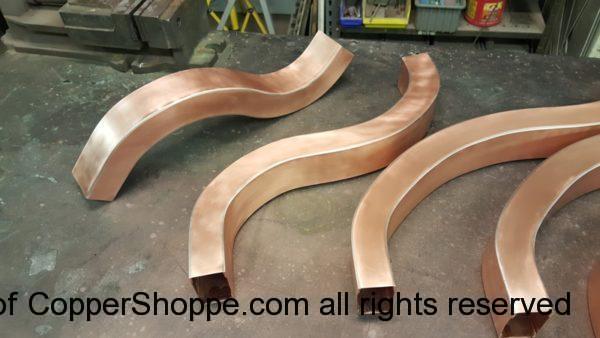 Copper Gooseneck Downspouts - The New CopperShoppe.com