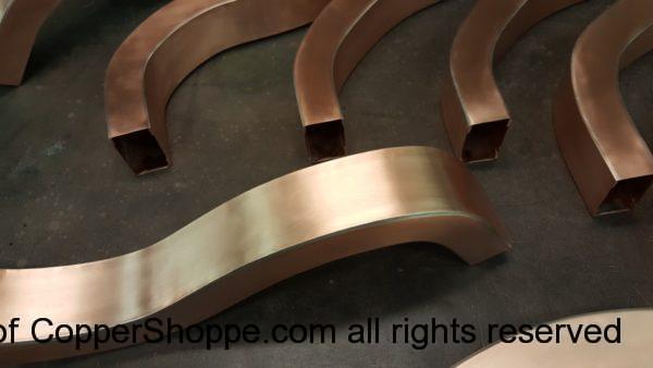 Copper Gooseneck Downspouts - The New CopperShoppe.com