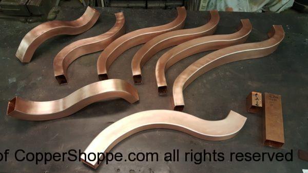 Copper Gooseneck Downspouts - The New CopperShoppe.com