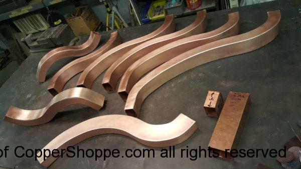 Copper Gooseneck Downspouts - The New CopperShoppe.com
