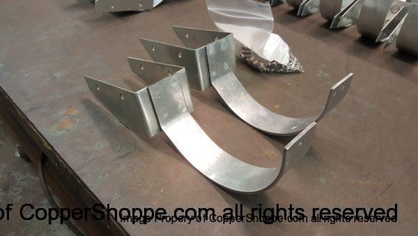 Custom Galvanized Steel HRU Gutter Brackets - The New CopperShoppe.com