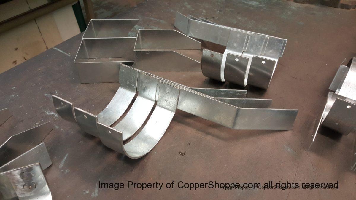 Custom Galvanized Steel HRU Gutter Brackets - The New CopperShoppe.com