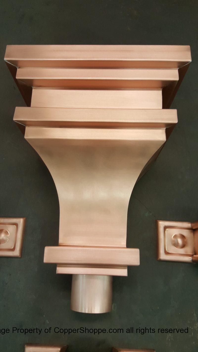 Old World 1 Copper Leader Box with Radmont Radius Ornamental Decorative ...