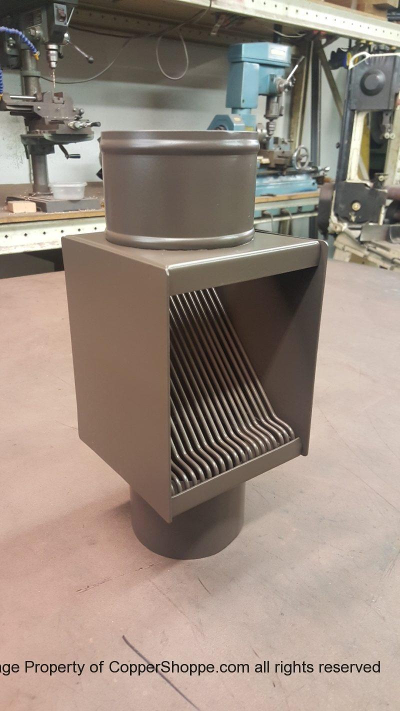 AutoClear PCSS in Bronze Downspout Cleanout Leaf Diverter for Aluminum ...