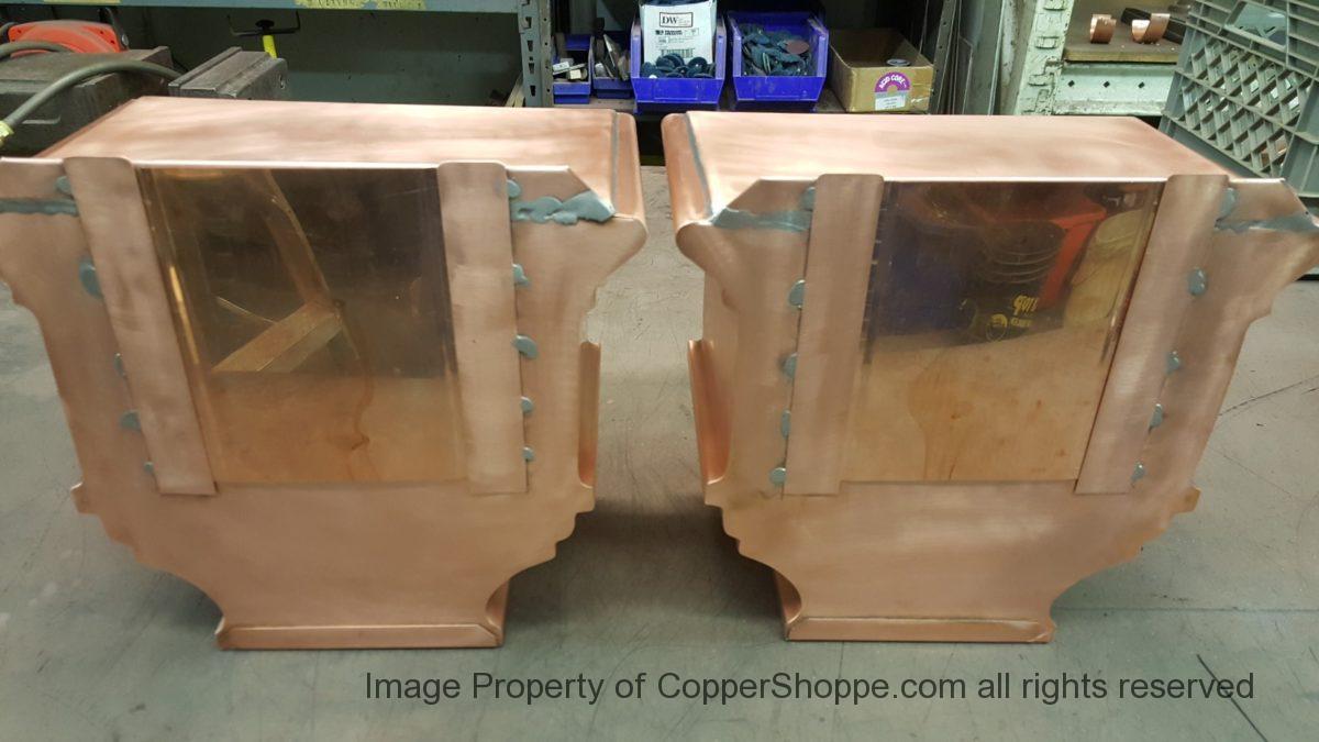 Nemours Copper Leader Heads Collector Boxes - The New CopperShoppe.com