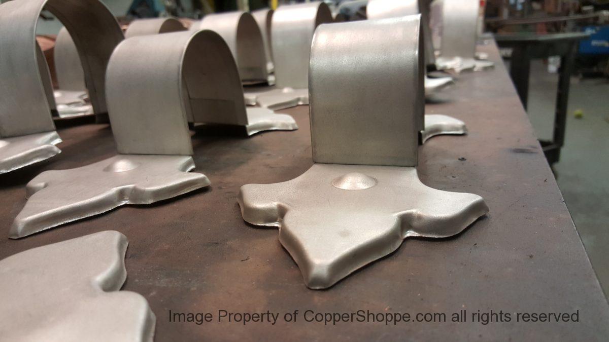 Fleur-de-Lis Freedom Gray Ornamental Copper Downspout Bands - The New ...