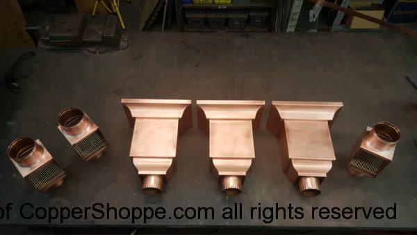 Troubadour Copper Leader Heads Collector Boxes along with AutoClear ...