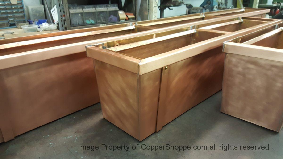 Custom Copper Planter Boxes - The New CopperShoppe.com