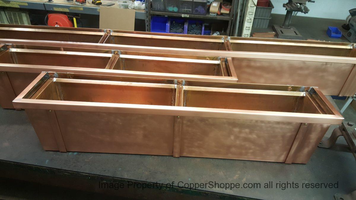 Custom Copper Planter Boxes - The New CopperShoppe.com