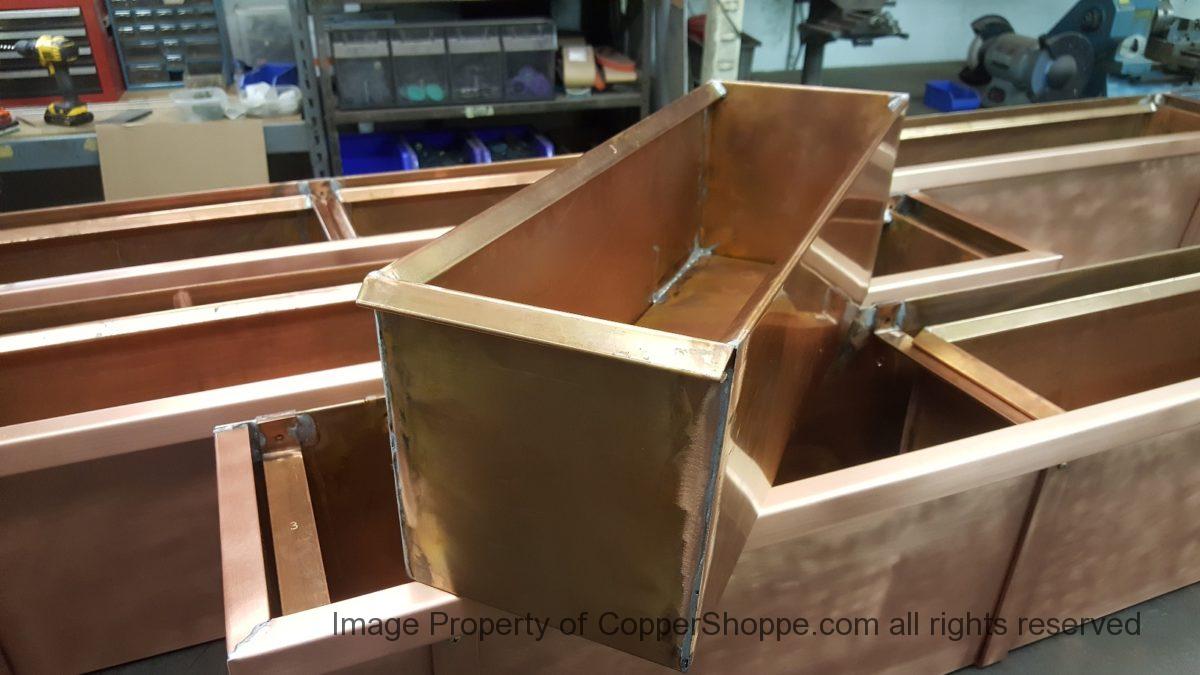 Custom Copper Planter Boxes - The New CopperShoppe.com