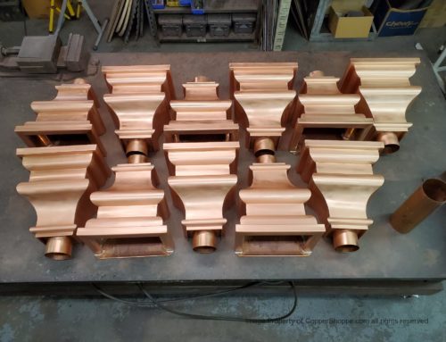 Troubadour Copper Leader Heads Collector Boxes with Scupper Openings ...