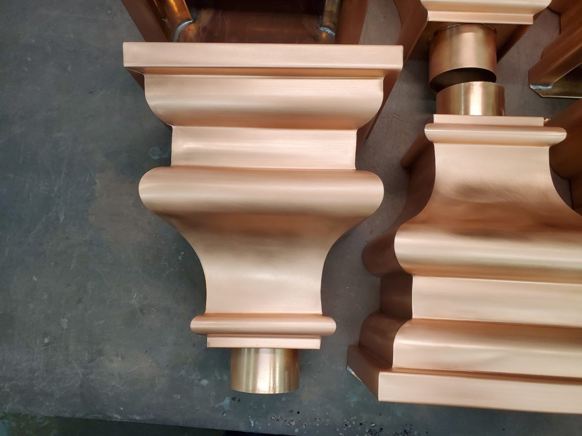 Old World 10 Copper Leader Heads Collector Boxes for 4" Round European ...