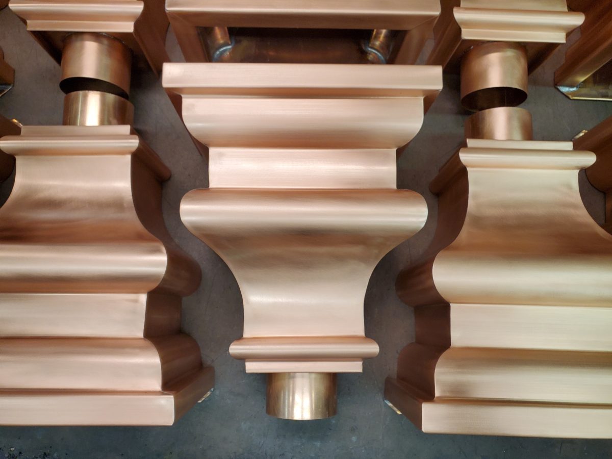 Old World 10 Copper Leader Heads Collector Boxes for 4" Round European ...