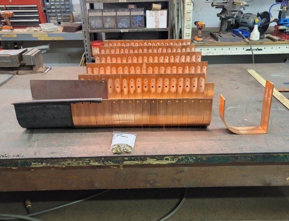 Custom SideRider Copper Gutter Brackets with Riser along with HRC ...