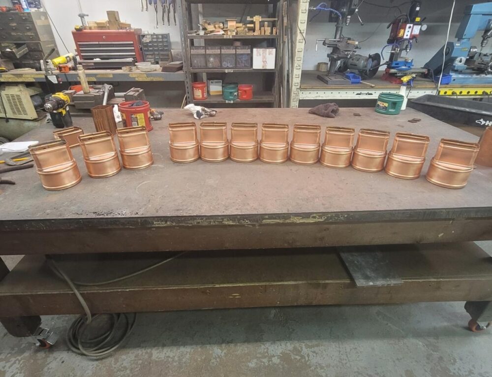 Rectangular Copper Downspout to Round Drain Transitions - The New ...