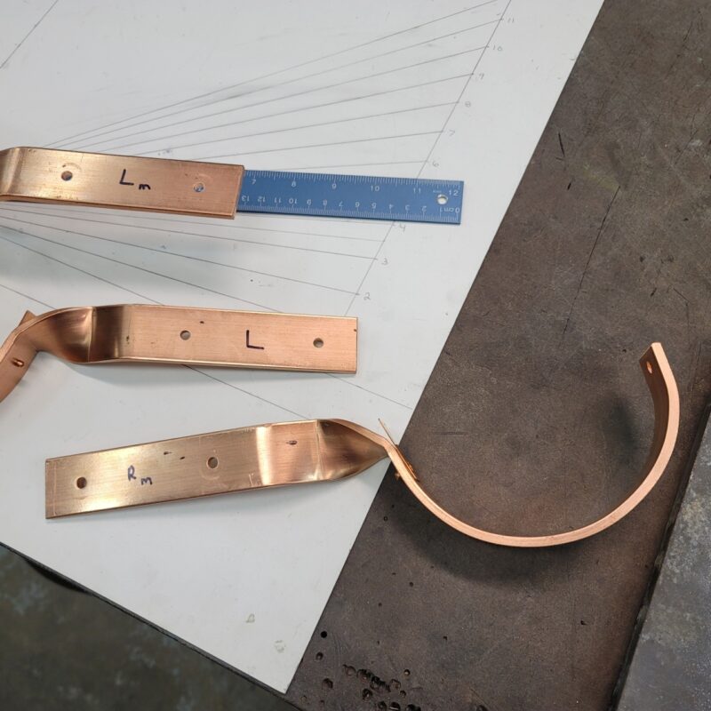 SideRider Copper Gutter Brackets Hangers for 5 inch Half Round Gutters ...