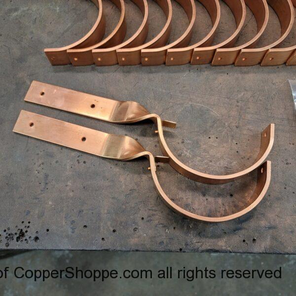 SideRider Copper Gutter Brackets Hangers for 5 inch Half Round Gutters ...