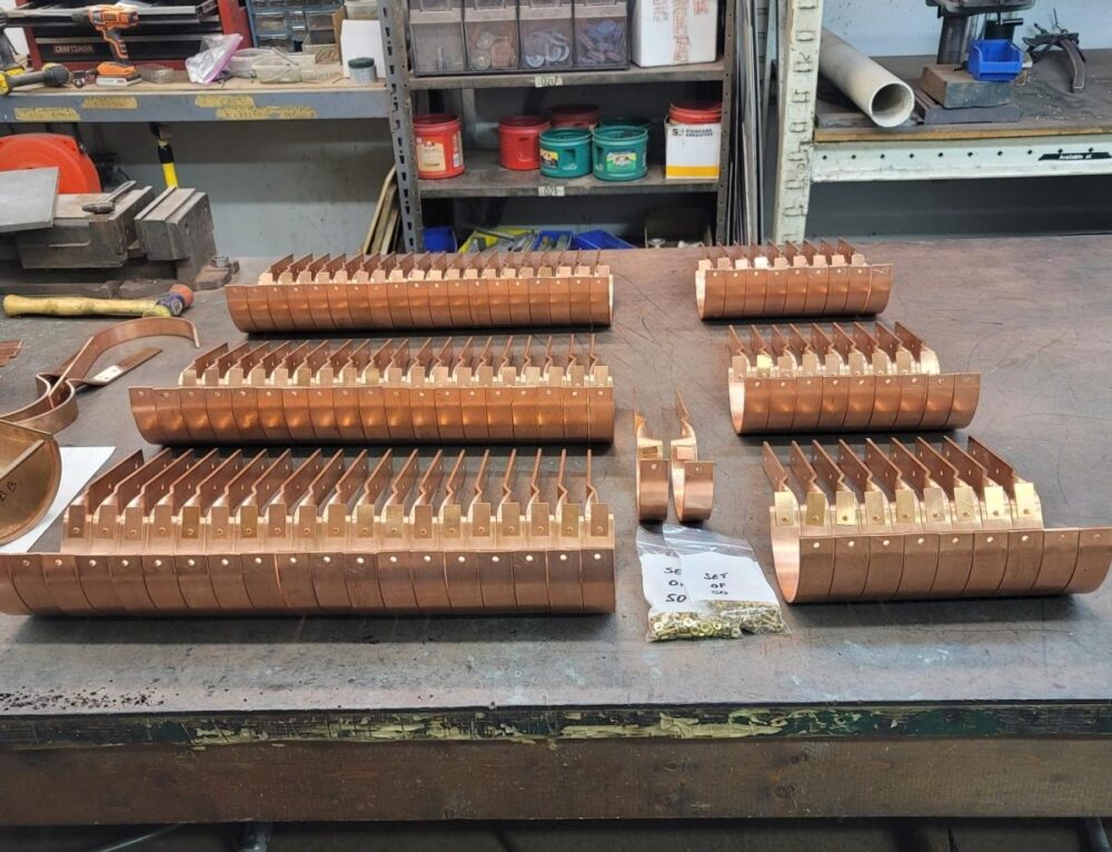 Custom SideRider Copper Gutter Brackets with Riser along with HRC ...