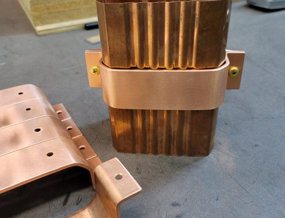 Knoke Copper Downspout Brackets for 4" Round Downspouts - The New ...