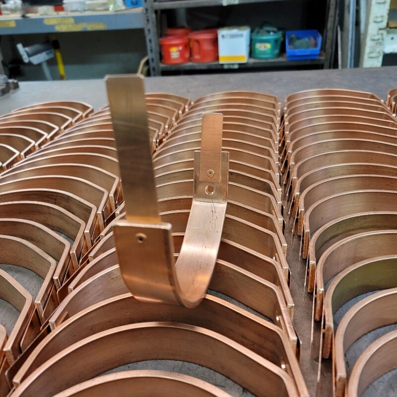 HRFDT Half Round Double Tab Copper Gutter Brackets for 6 in Half Round ...