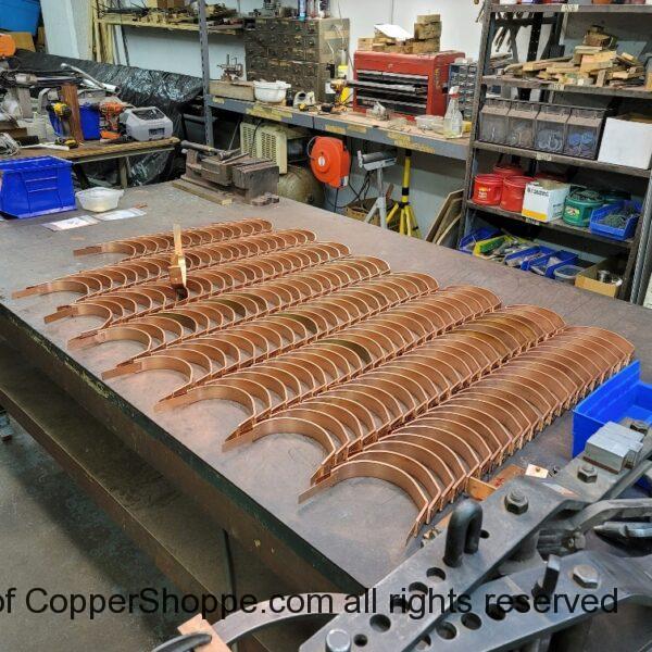 HRFDT Half Round Double Tab Copper Gutter Brackets for 6 in Half Round ...