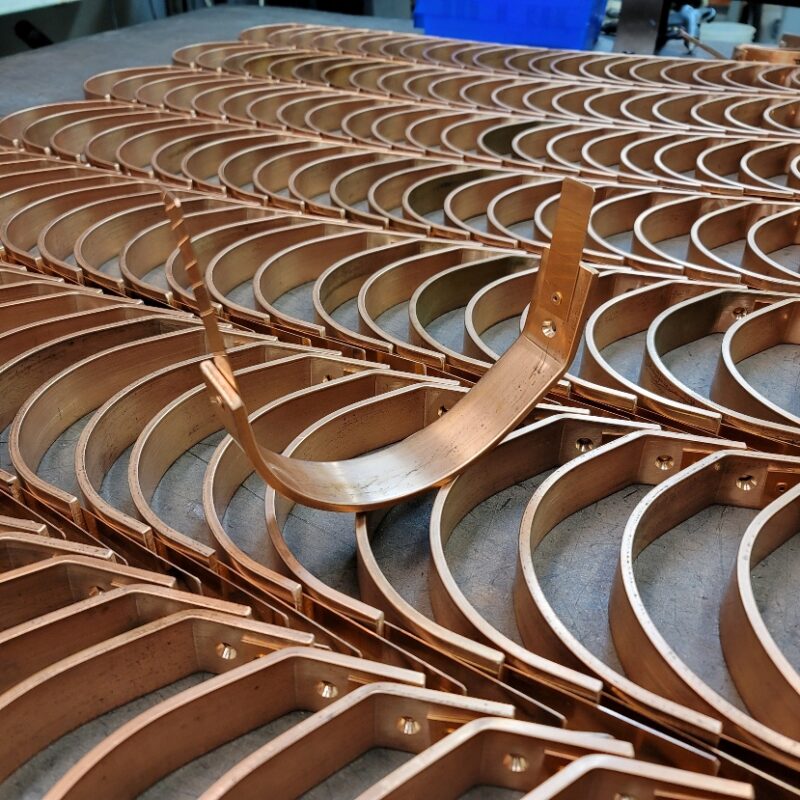 HRFDT Half Round Double Tab Copper Gutter Brackets for 6 in Half Round ...