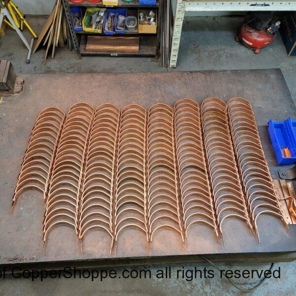 HRFDT Half Round Double Tab Copper Gutter Brackets for 6 in Half Round ...