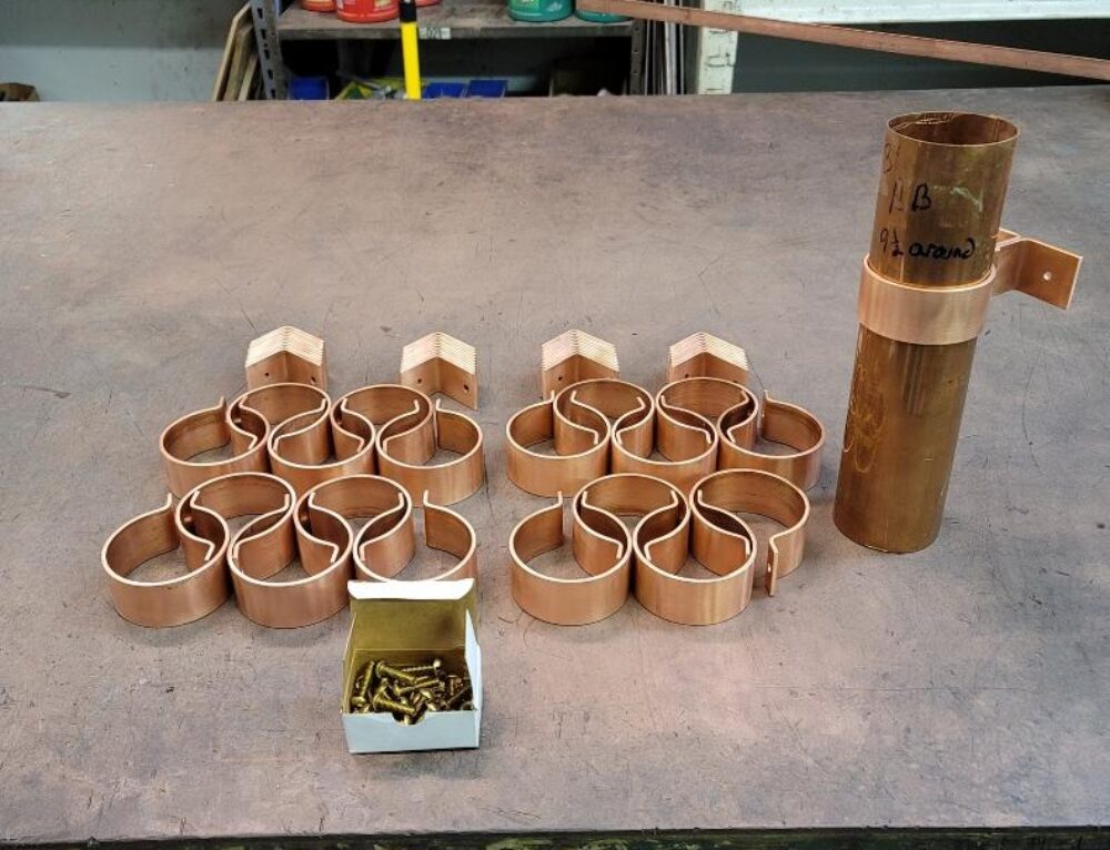 Knoke Copper Downspout Brackets for 4" Round Downspouts - The New ...