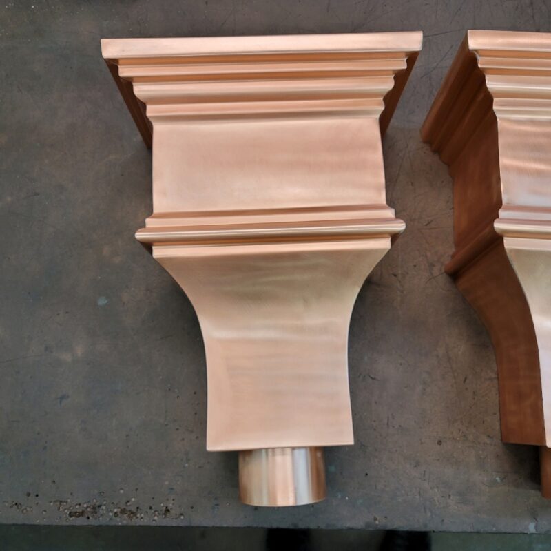 Milner Copper Leader Heads Scupper Boxes - The New CopperShoppe.com
