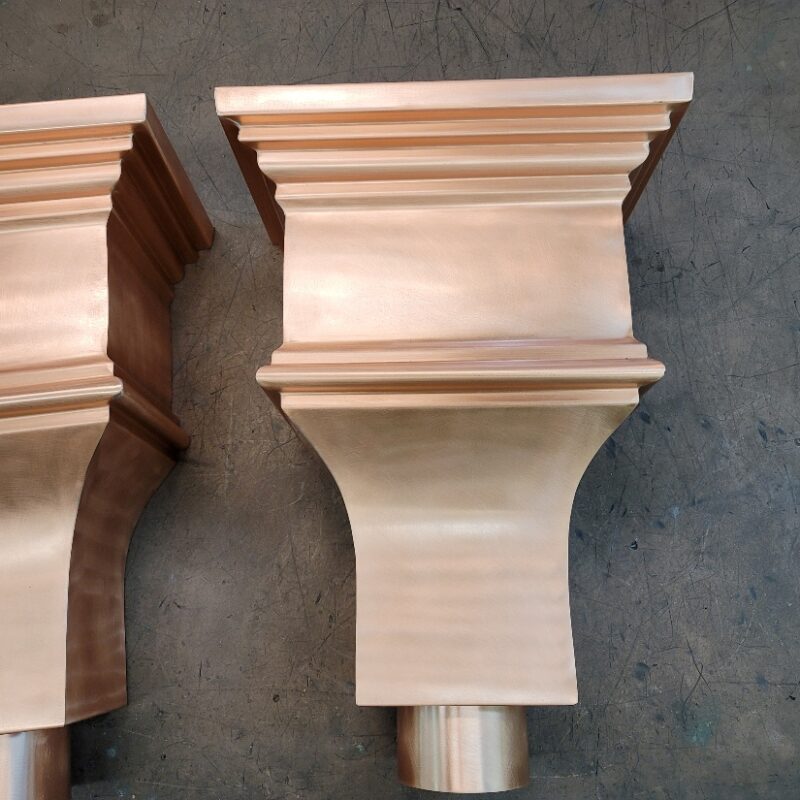 Milner Copper Leader Heads Scupper Boxes - The New CopperShoppe.com