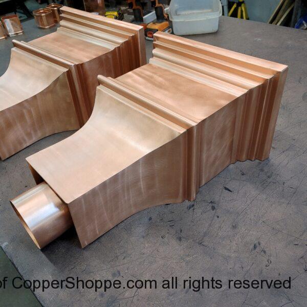 Milner Copper Leader Heads Scupper Boxes - The New CopperShoppe.com
