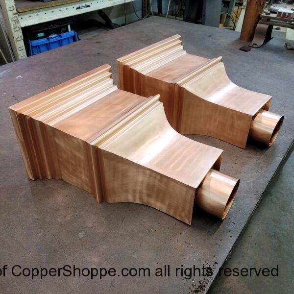 Milner Copper Leader Heads Scupper Boxes - The New CopperShoppe.com