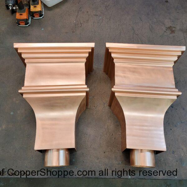 Milner Copper Leader Heads Scupper Boxes - The New CopperShoppe.com
