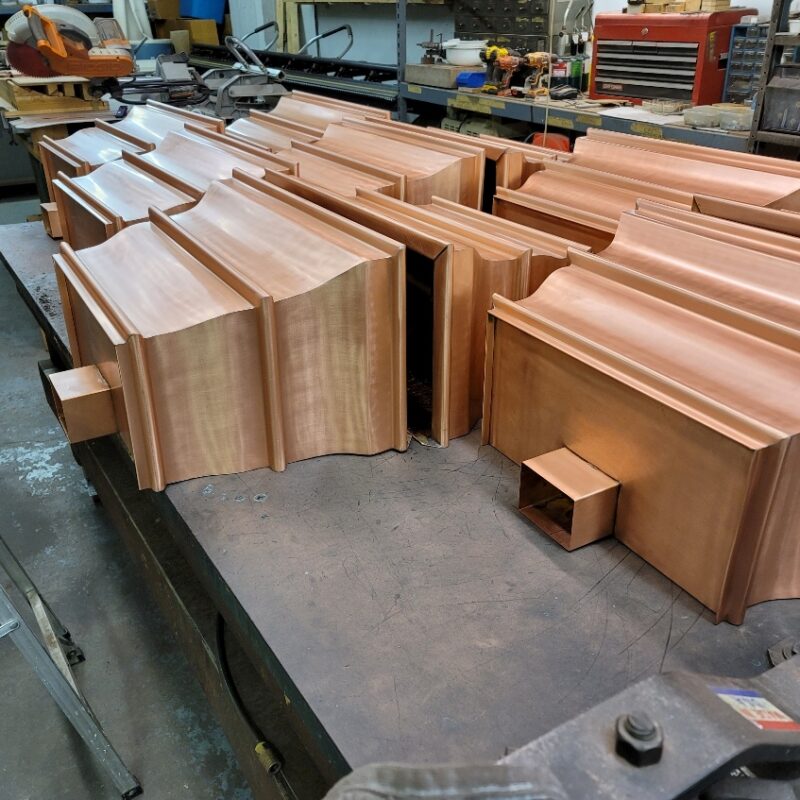 10 more Large Old World 5 Copper Leader Heads Collector Scupper Boxes ...