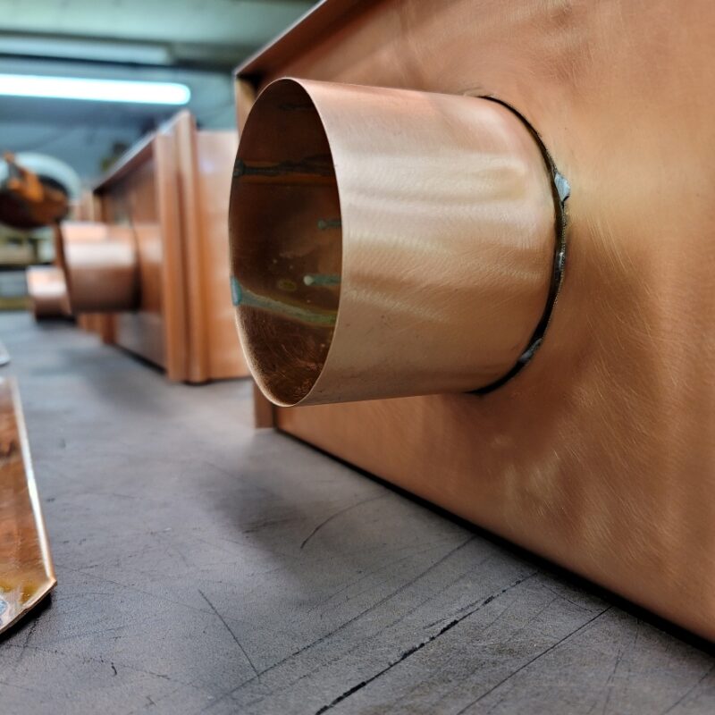 Large Old World 5 Copper Leader Heads Collector Scupper Boxes - The New ...