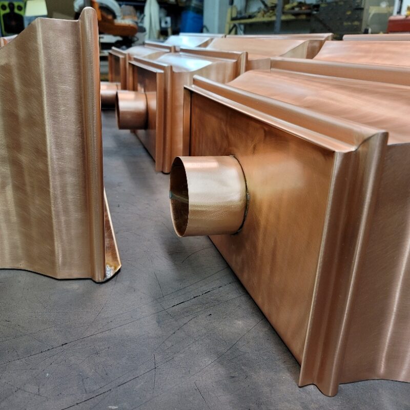 Large Old World 5 Copper Leader Heads Collector Scupper Boxes - The New ...