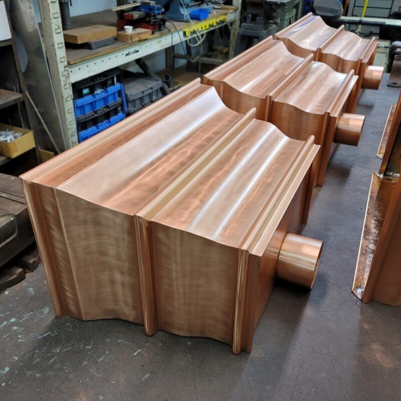 Large Old World 5 Copper Leader Heads Collector Scupper Boxes - The New ...