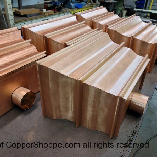 Large Old World 5 Copper Leader Heads Collector Scupper Boxes - The New ...