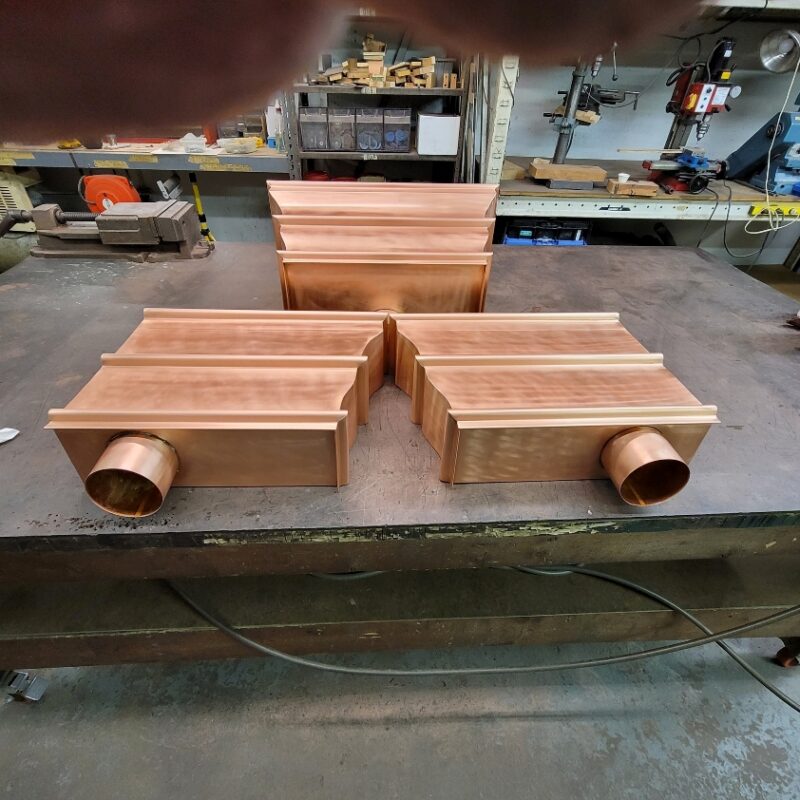 Large Old World 5 Copper Leader Heads Collector Scupper Boxes - The New ...