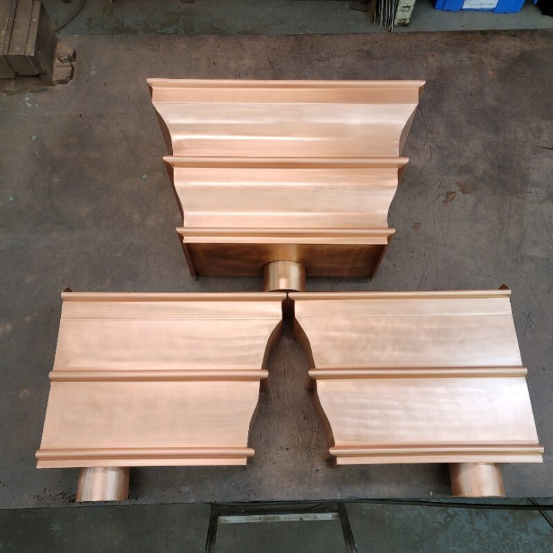 Large Old World 5 Copper Leader Heads Collector Scupper Boxes - The New ...